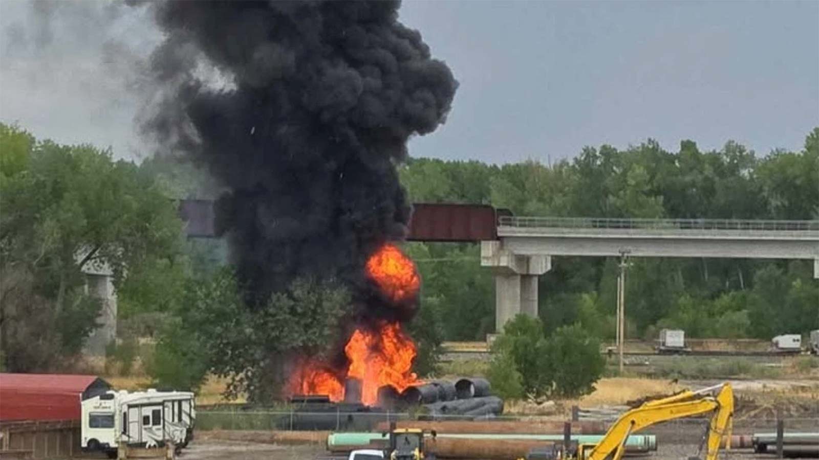 Ogden Rail Yard Fire Sends Thick Smoke into the Air, No Injuries ...