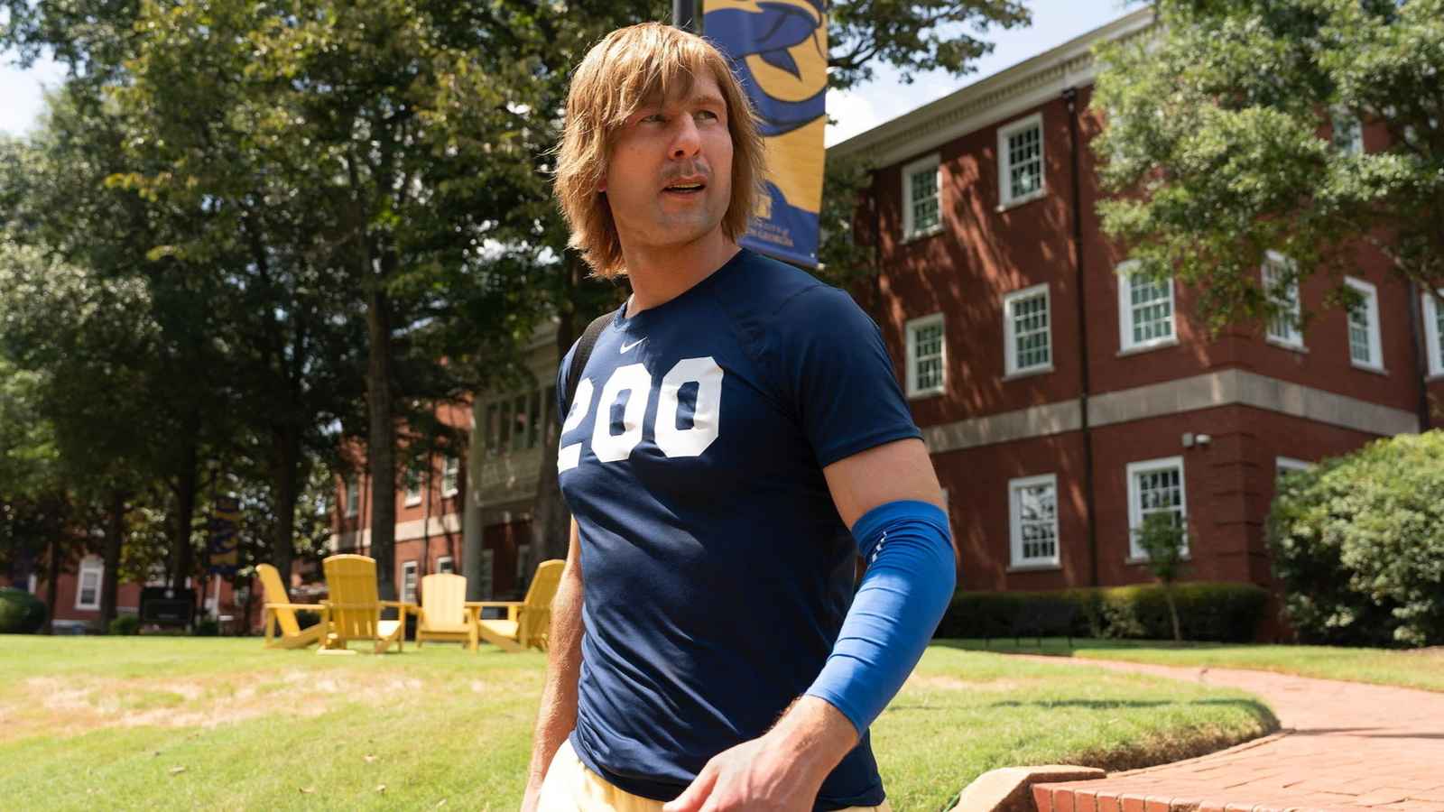 Russ Holliday’s Wild Disguise: Hulu’s Chad Powers Spins Football, Fame ...